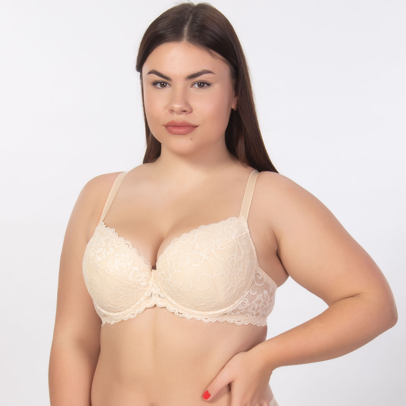 Мереживний бюстгальтер із знімними вкладишами push-up модель 1906 – Elitamoda
